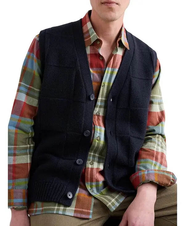 SEASALT CORNWALL Gwelva V-neck Vest - Maritime