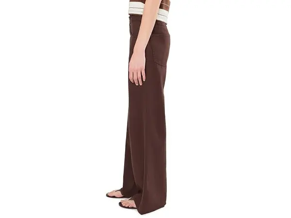 Madewell Ultimate Wide In Burnt Cocoa Jeans Burnt Cocoa