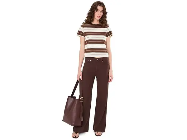 Madewell Ultimate Wide In Burnt Cocoa Jeans Burnt Cocoa
