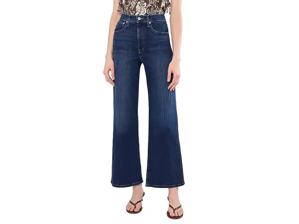 Madewell The Wide Leg In Deep Ocean Jeans Deep Ocean Wash - Blue
