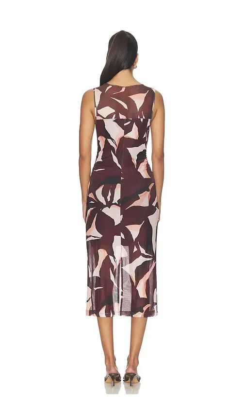 Sanctuary Desire More Mesh Cinch Dress In Brown