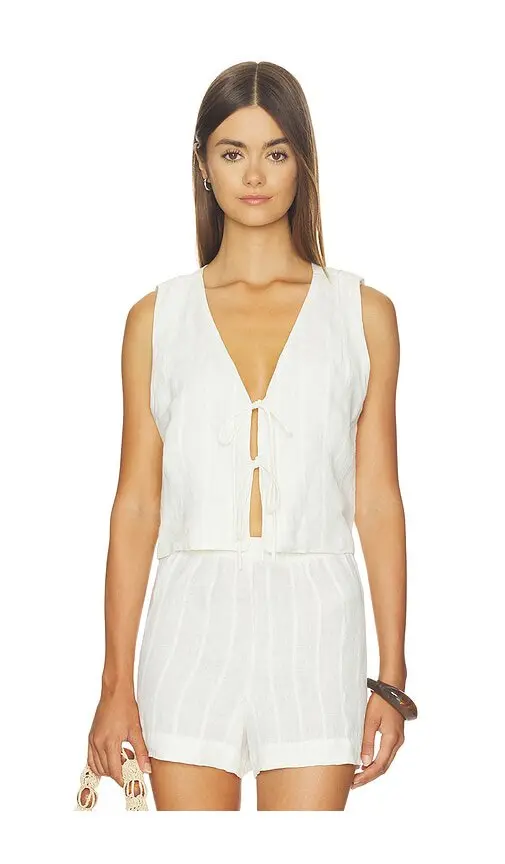FAVORITE DAUGHTER The Invisible String Top - Cream