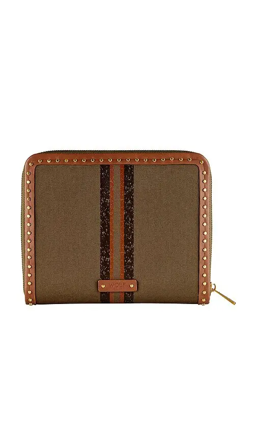 Wolf Ida Travel Jewelry Portfolio - Khaki