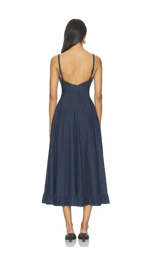 Free People Another Season Midi Dress In Navy