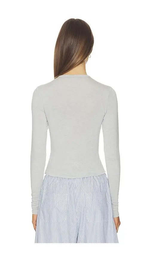 SKIMS Sheer Modal Cardigan In Grey