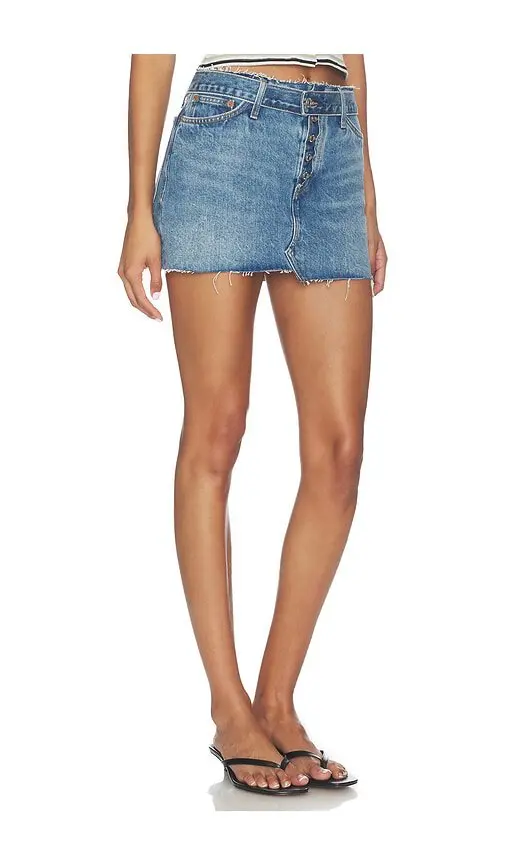 RE/DONE Roxy Skirt In Blue