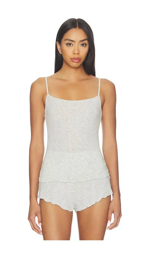 NEGATIVE UNDERWEAR Whipped Cami Top In Grey