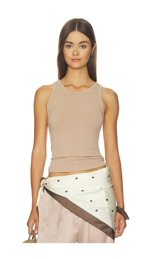 Sablyn Jameela Racerback Tank In Beige