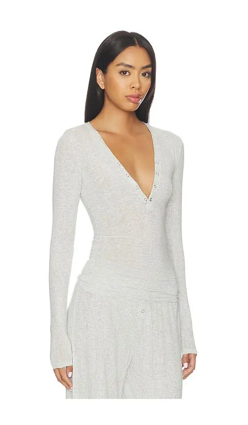 NEGATIVE UNDERWEAR Whipped Henley Top