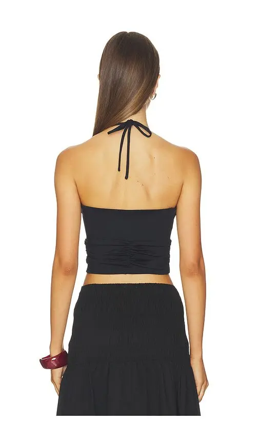 Susana Monaco Gathered Halter Neck Top