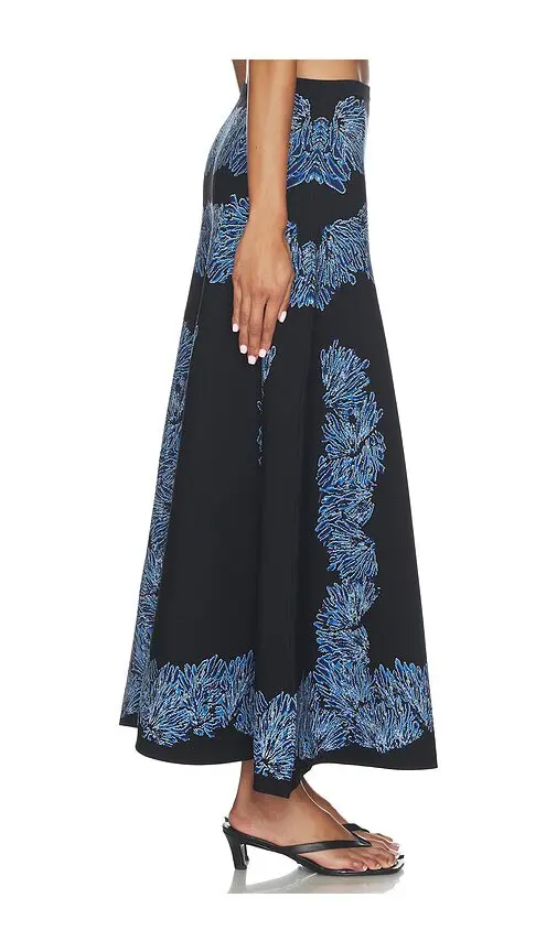 Ulla Johnson Alessia Knit Jacquard Skirt In Multi