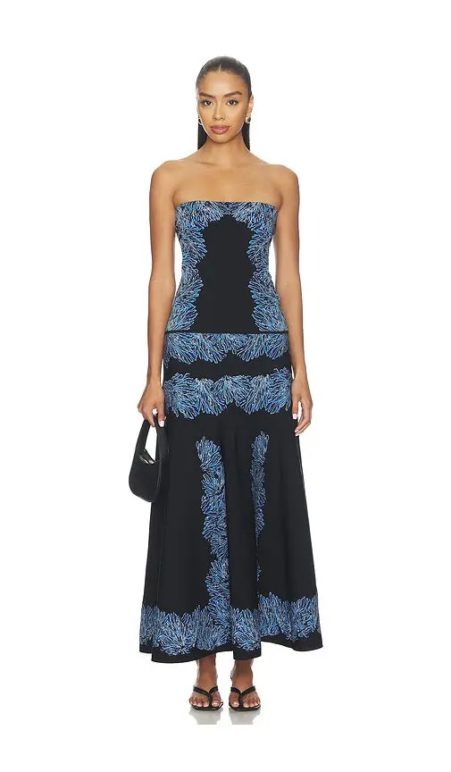 Ulla Johnson Madelie Strapless Knit Jacquard Top In Multi