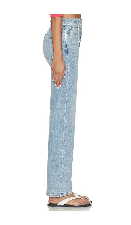 PISTOLA Aleks High Rise Straight Long Jeans