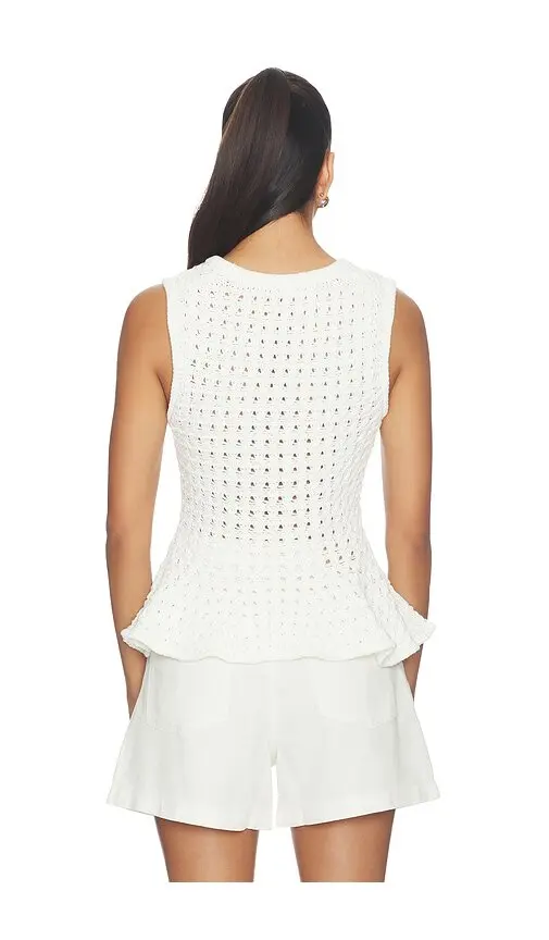 PISTOLA Anna Peplum Sweater Tank