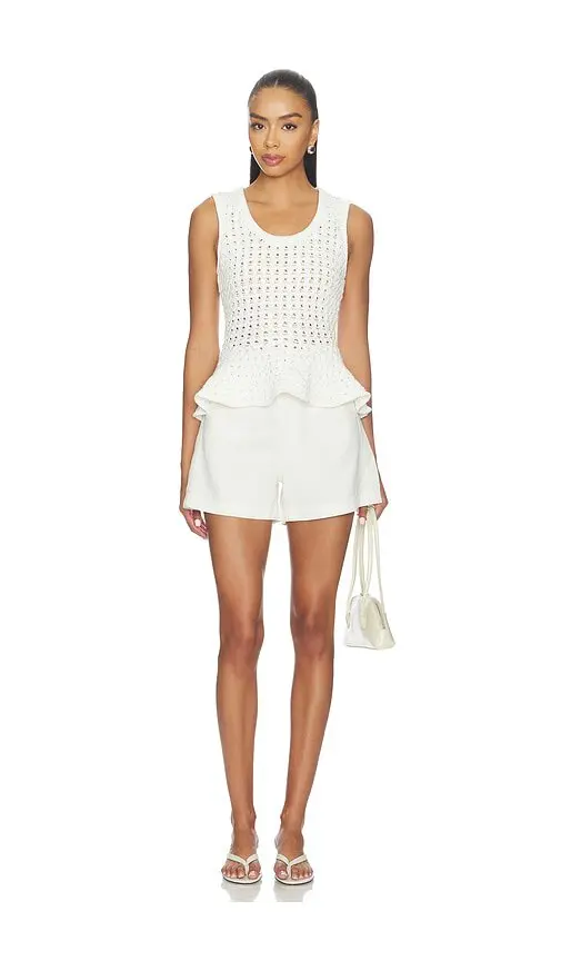 PISTOLA Anna Peplum Sweater Tank