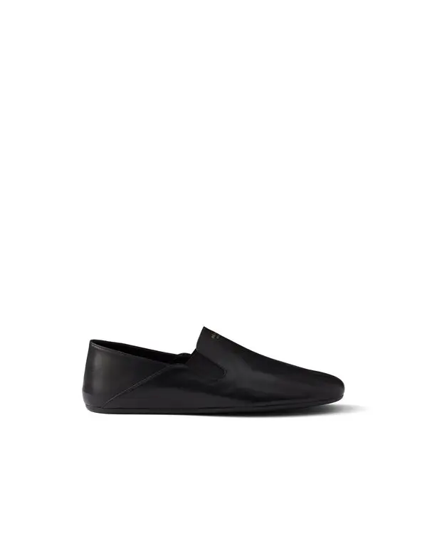 Prada Leather Loafers - Black