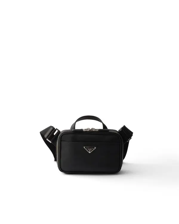 Prada Saffiano Leather Shoulder Bag - Black