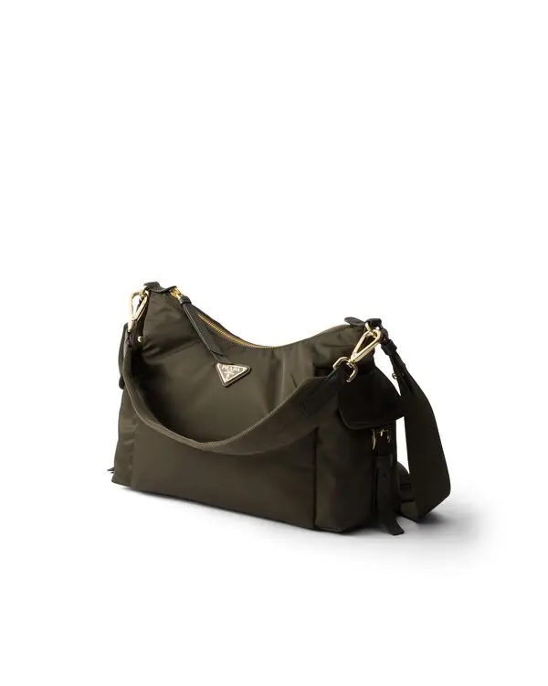 Prada Re-nylon And Leather Large Bag