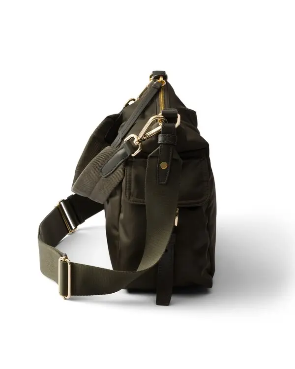 Prada Re-nylon And Leather Large Bag