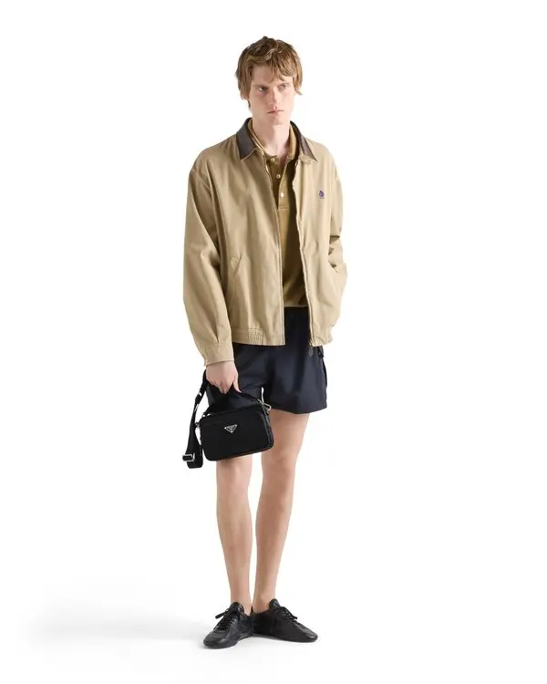 Prada Re-nylon And Saffiano Leather Shoulder Bag