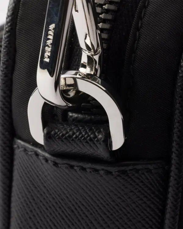 Prada Re-nylon And Saffiano Leather Shoulder Bag