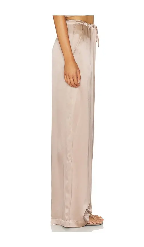 Sablyn Silk Gemma Pull On Straight Leg Pant - Beige