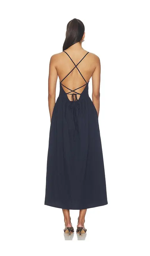PISTOLA Sadee Open Back Dress