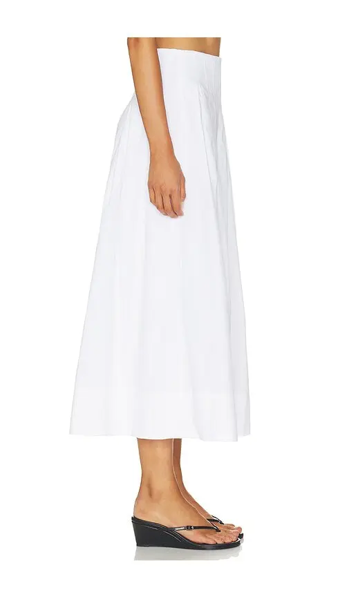 ALIGNE Pleated Poplin Skirt