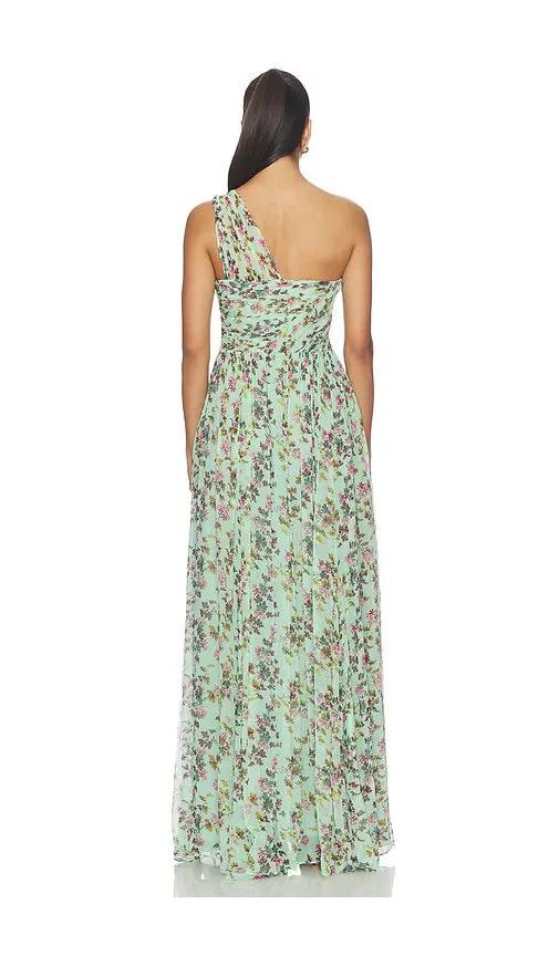 Ulla Johnson Aureline Silk One Shoulder Gown