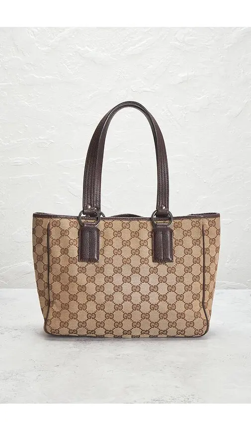 FWRD RENEW Gucci Gg Canvas Tote Bag