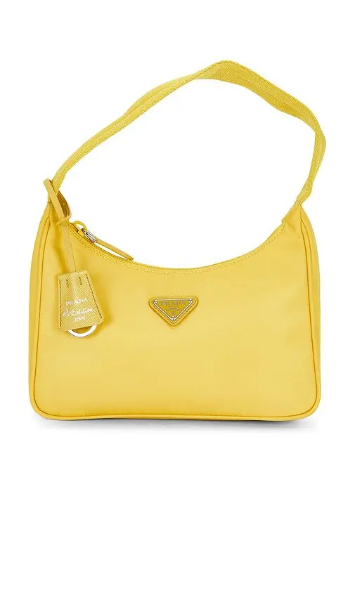 FWRD RENEW Prada Re-edition 2000 Re-nylon Shoulder Bag - Yellow
