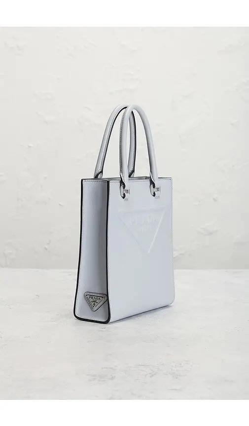 FWRD RENEW Prada Mini Drill Tote Bag