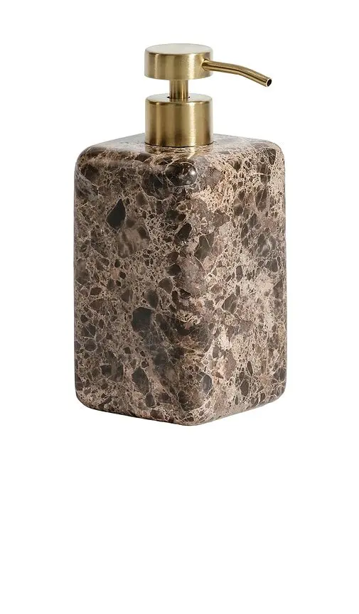 The Favorites Marble Soap And Lotion Dispenser - Brown