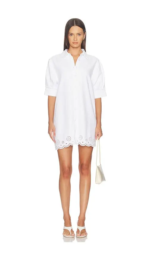FRAME Eyelet Play Dress