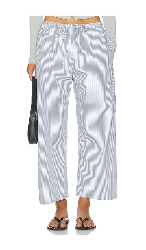 LESET Yoshi Stripe Crop Drawstring Pant