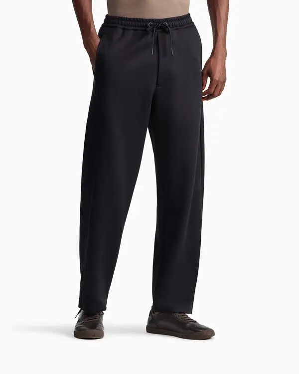 Giorgio Armani Trouser Regular Fit In Modal And Cotton Double Jersey