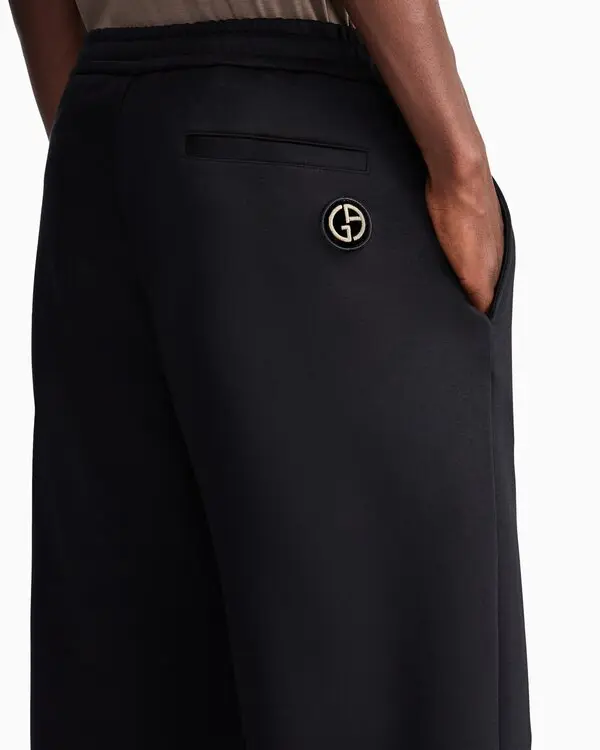 Giorgio Armani Trouser Regular Fit In Modal And Cotton Double Jersey
