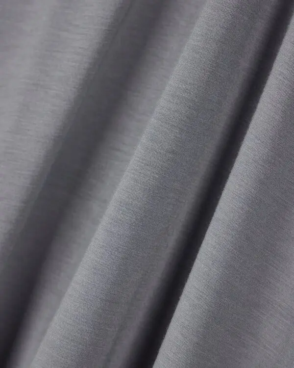 Giorgio Armani Crew-neck T-shirt In Stretch Viscose Jersey - Grey