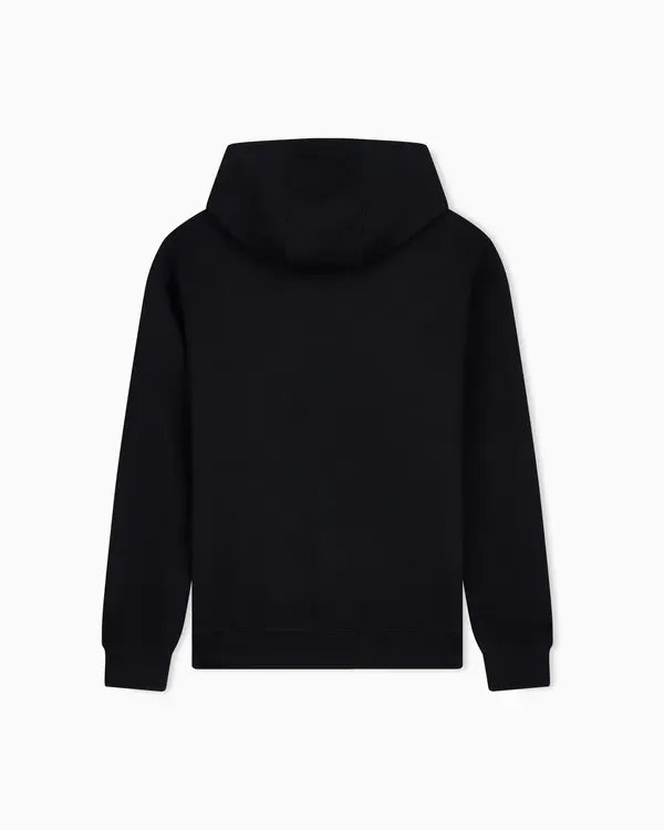 Giorgio Armani Regular Fit Hooded Sweatshirt In Micromodal Jersey