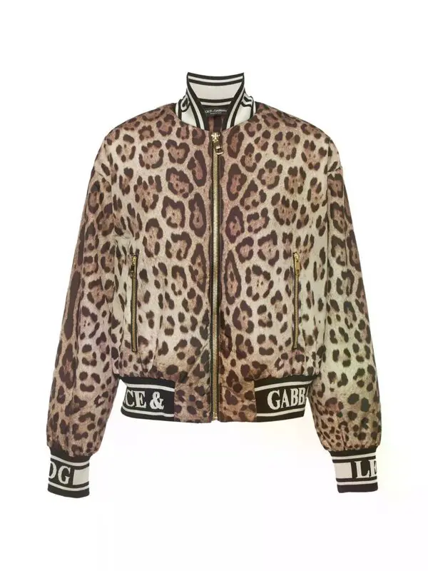 Dolce & Gabbana Leopard-print Bomber Jacket