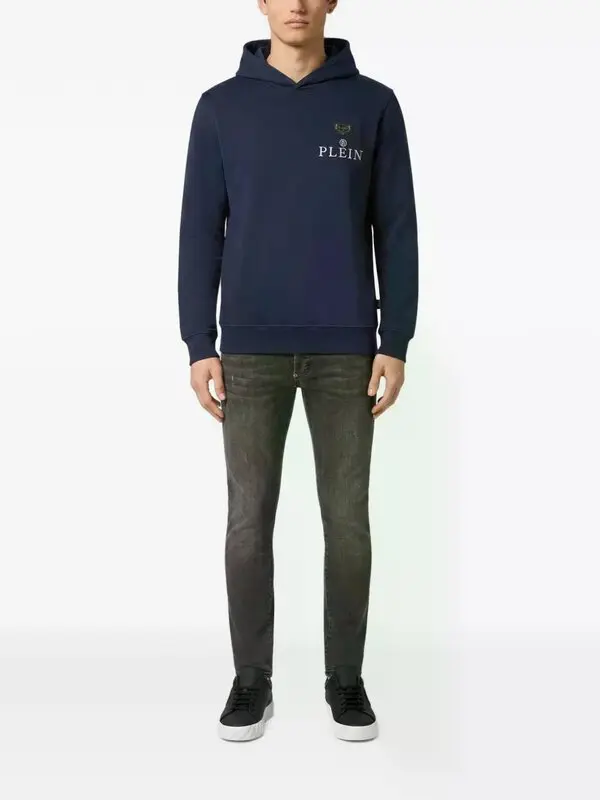 Philipp Plein Logo Plaque Hoodie