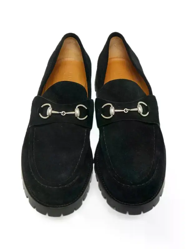 Gucci Horsebit Suede Loafers