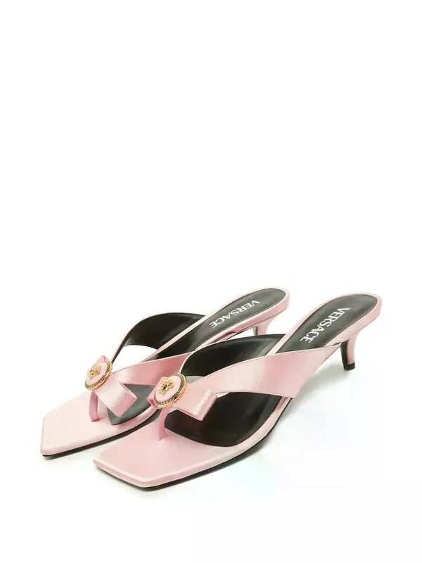 Versace Medusa Bow Thong Sandals