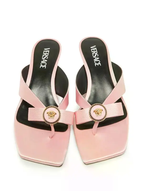 Versace Medusa Bow Thong Sandals