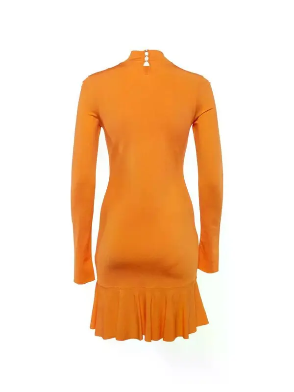 Roberto Cavalli Cut-out Ruffled Dress