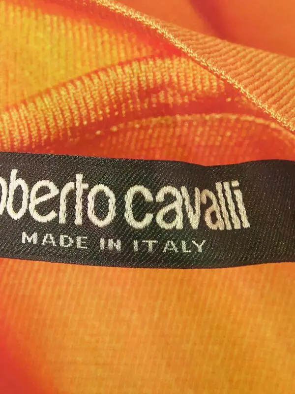 Roberto Cavalli Cut-out Ruffled Dress