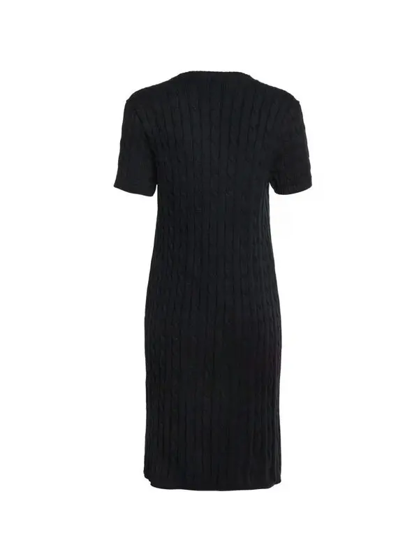 Polo Ralph Lauren Cable-knit Patch-pocket Midi Dress
