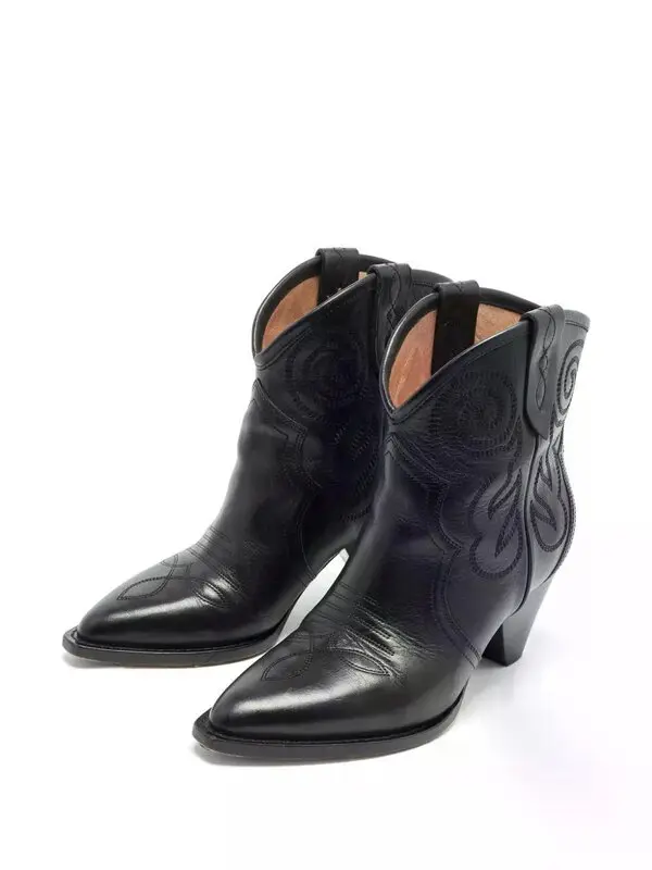 ISABEL MARANT VINTAGE Dewina Leather Ankle Boots