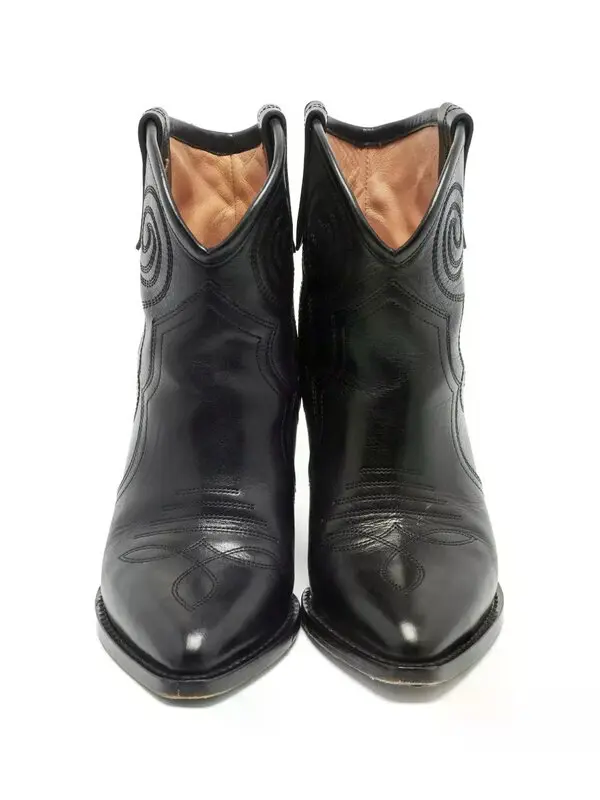 ISABEL MARANT VINTAGE Dewina Leather Ankle Boots