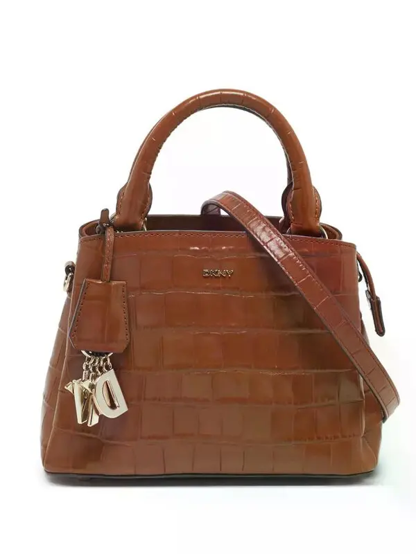 Dkny Paige Croc-embossed Leather Tote Bag